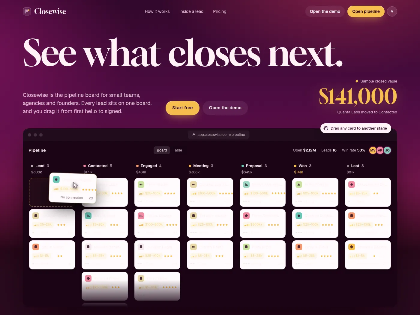 Closewise Sales CRM