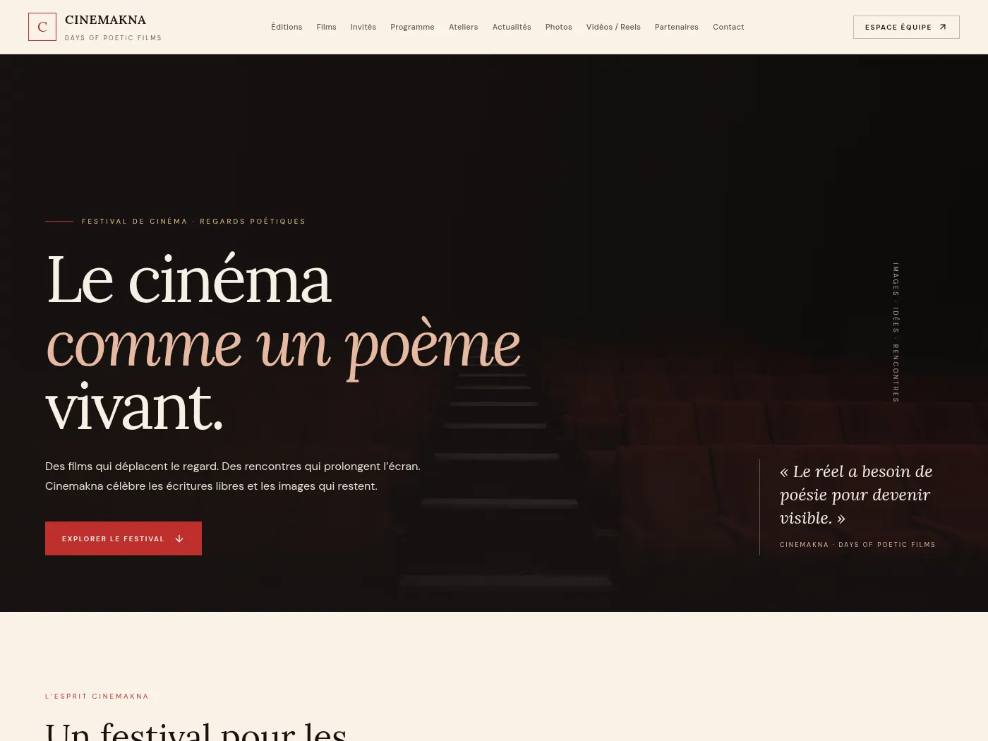 Cinemakna Festival Platform
