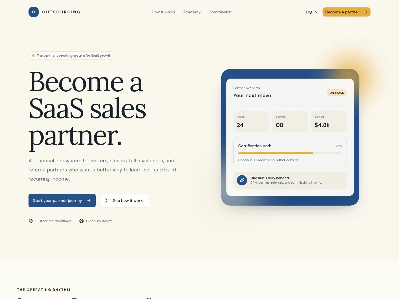 Outsourcing Sales Partner Platform