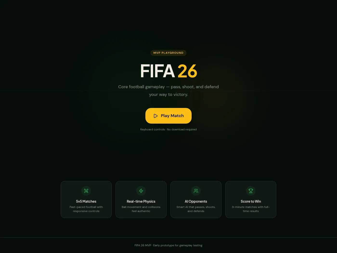 FIFA 26 MVP Playground