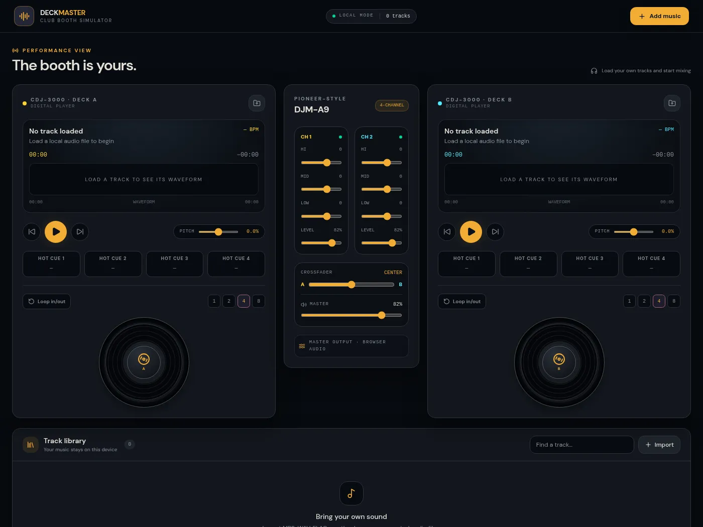 DeckMaster DJ Simulator
