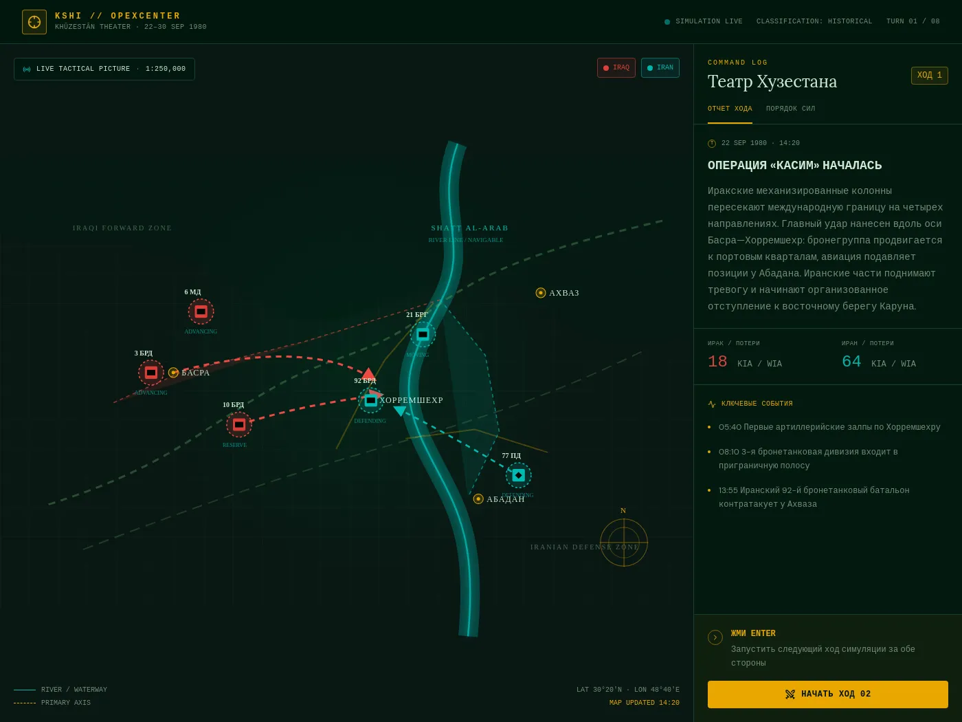 Iran-Iraq War Simulator