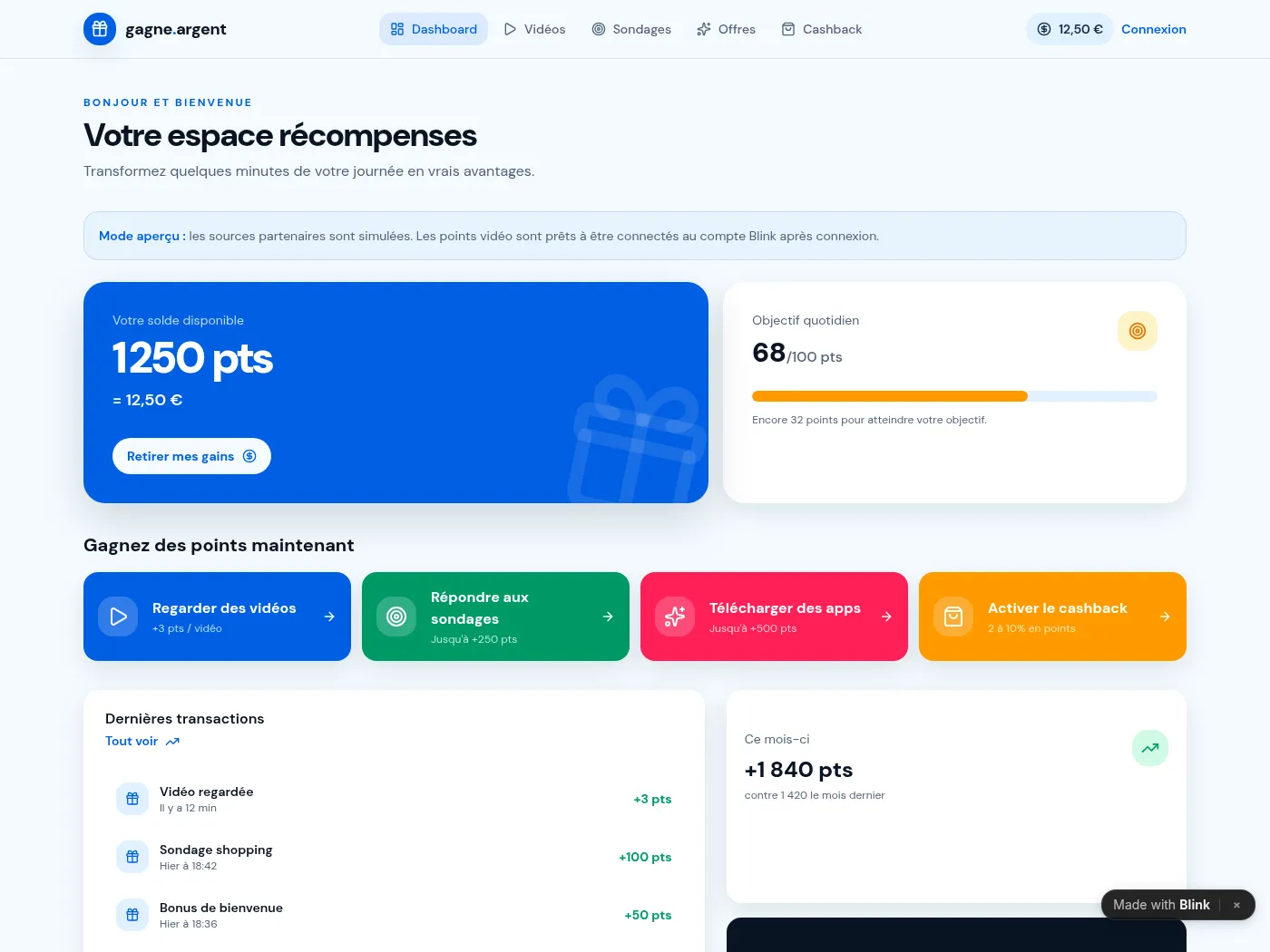 Gagne-Argent Web App