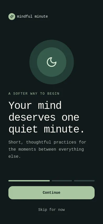 Mindful Minute App