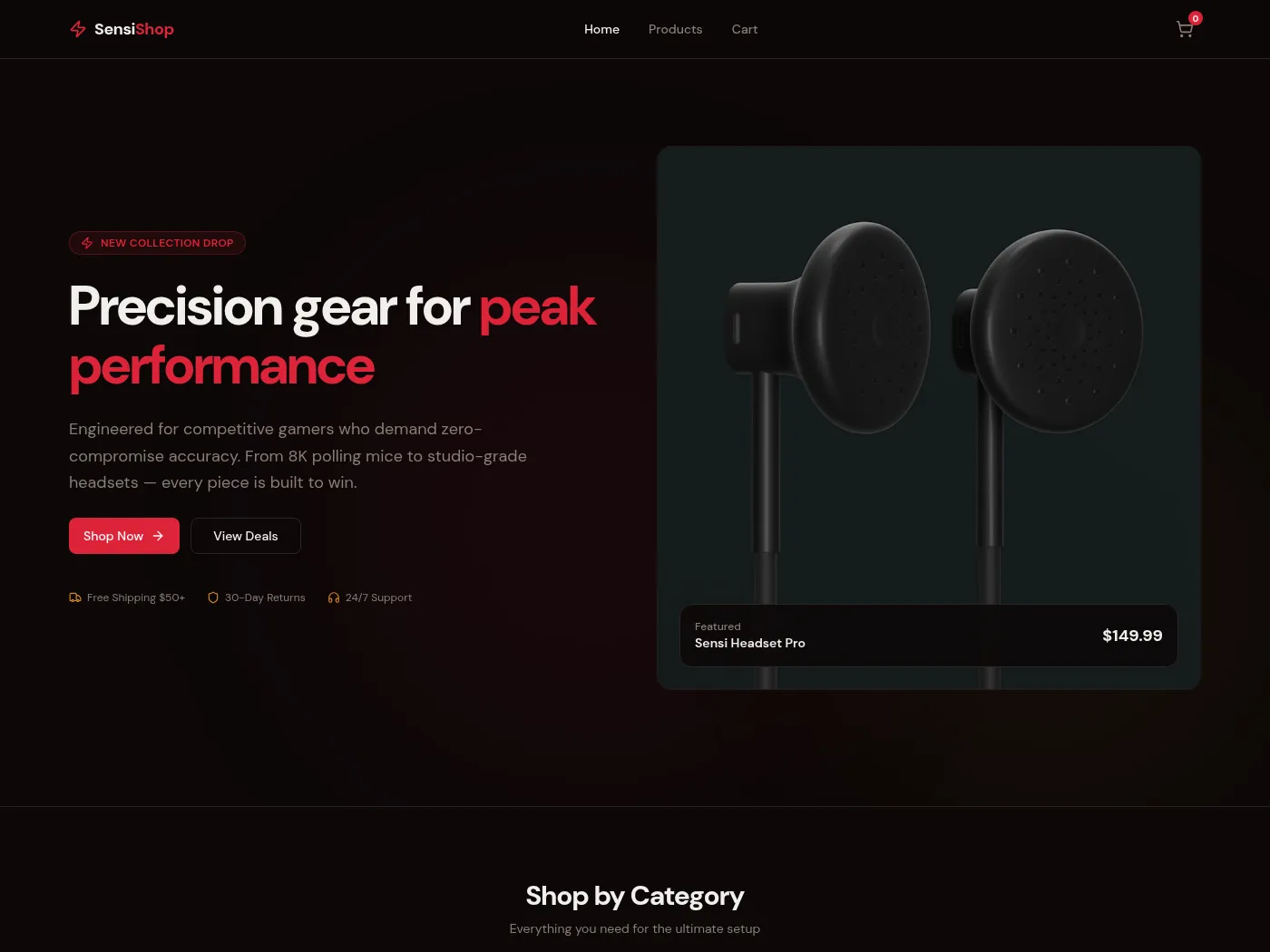 SensiShop Online Store