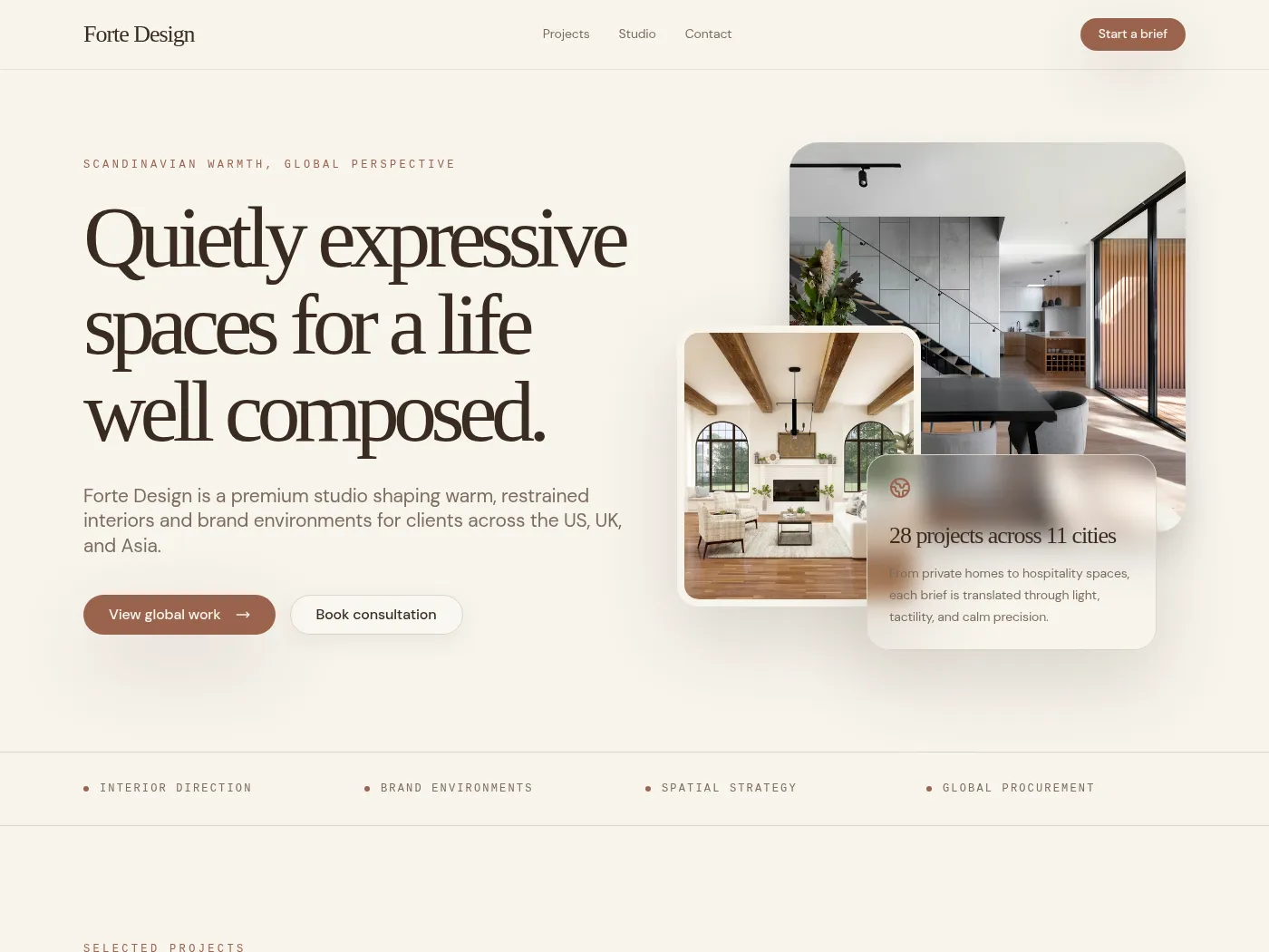 Forte Design Studio Page
