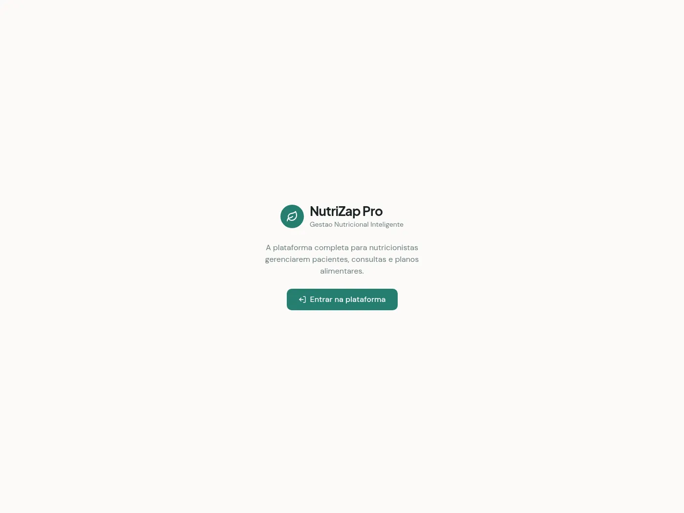 NutriZap Pro SaaS