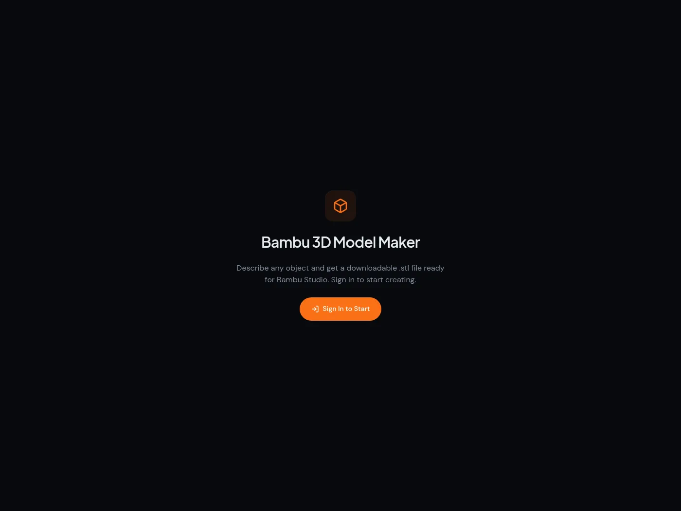 Bambu 3D Model Maker