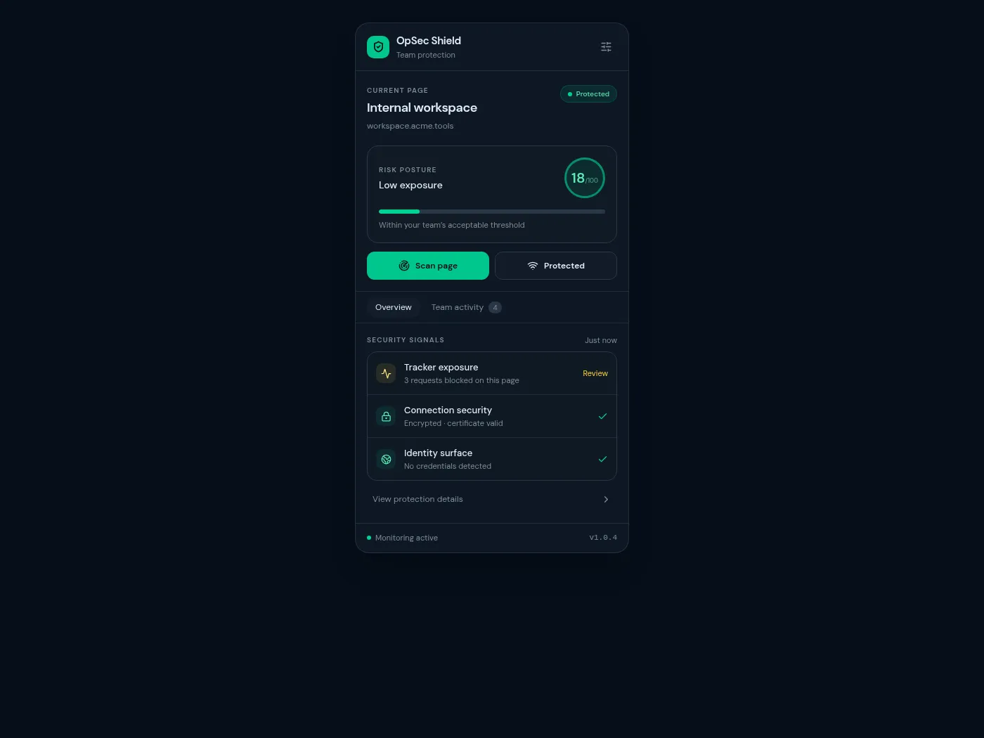 OpSec Shield Extension