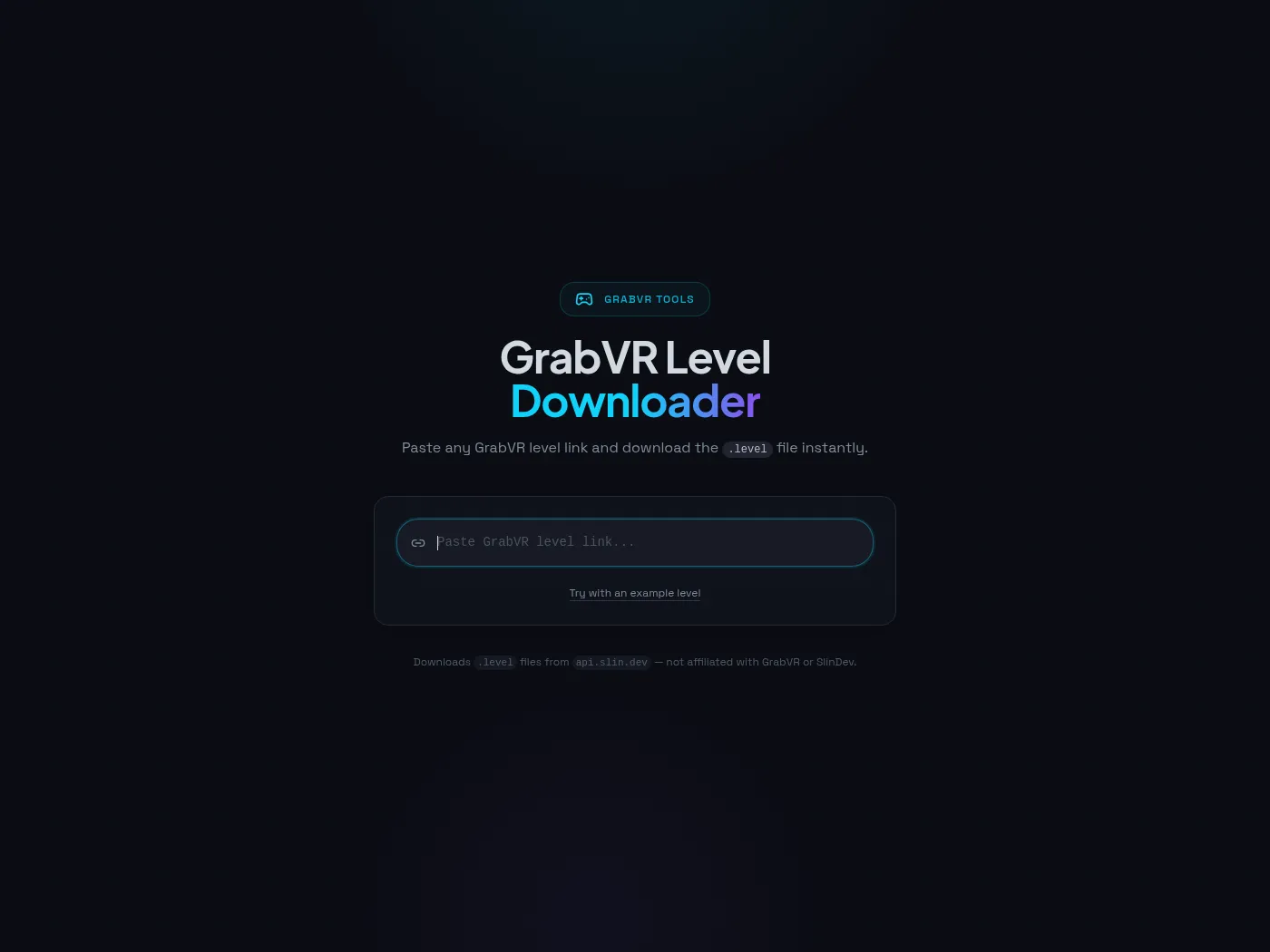 GrabVR Level Downloader