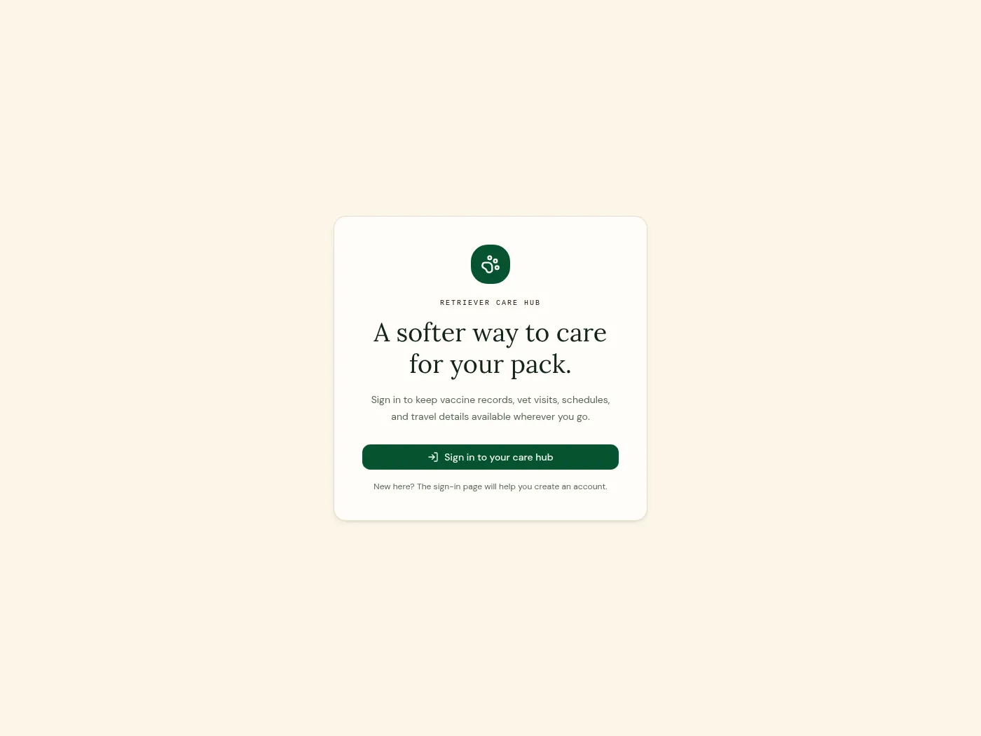 Retriever Care Hub