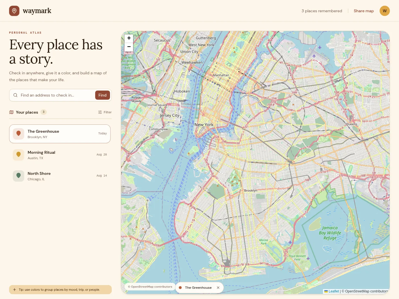 Custom Map Tracker