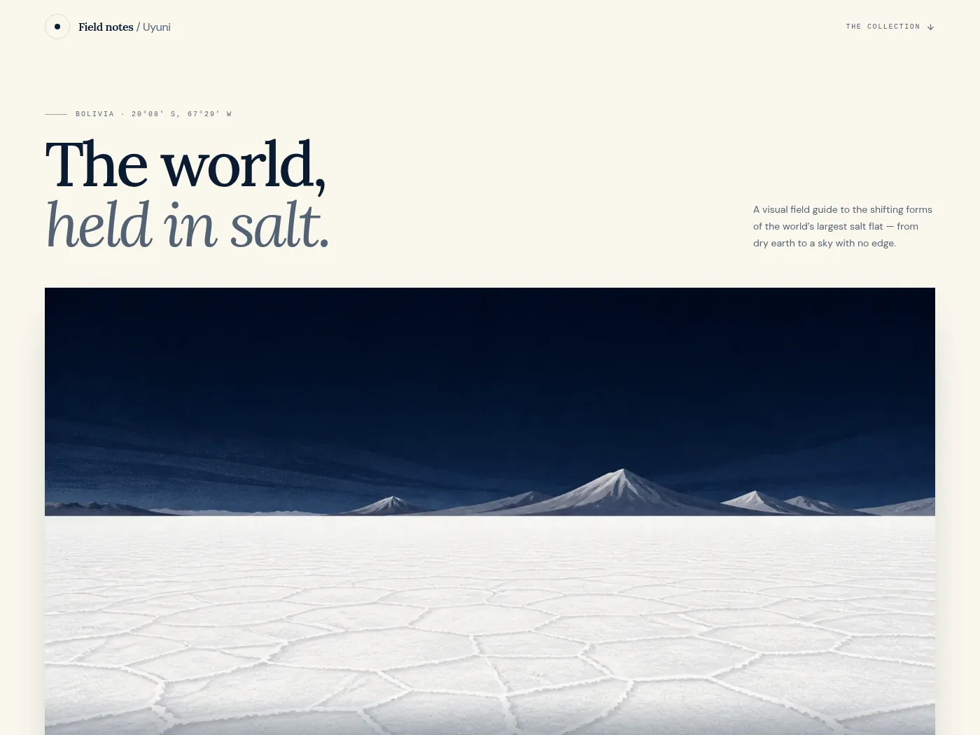 Salar de Uyuni Visuals