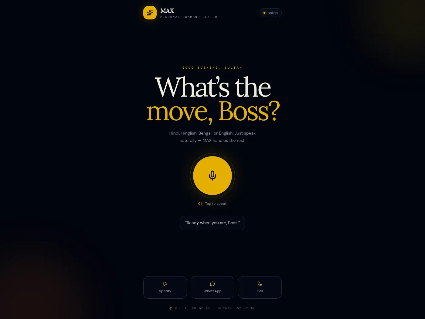 MAX AI Assistant