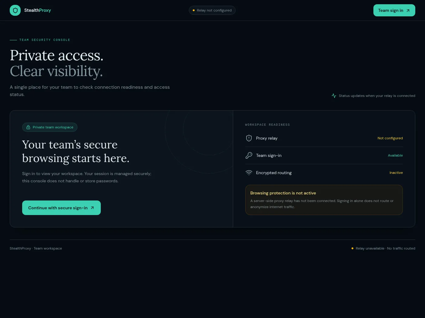 StealthProxy Web Service