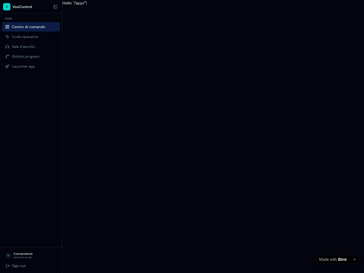 VoxControl Dashboard