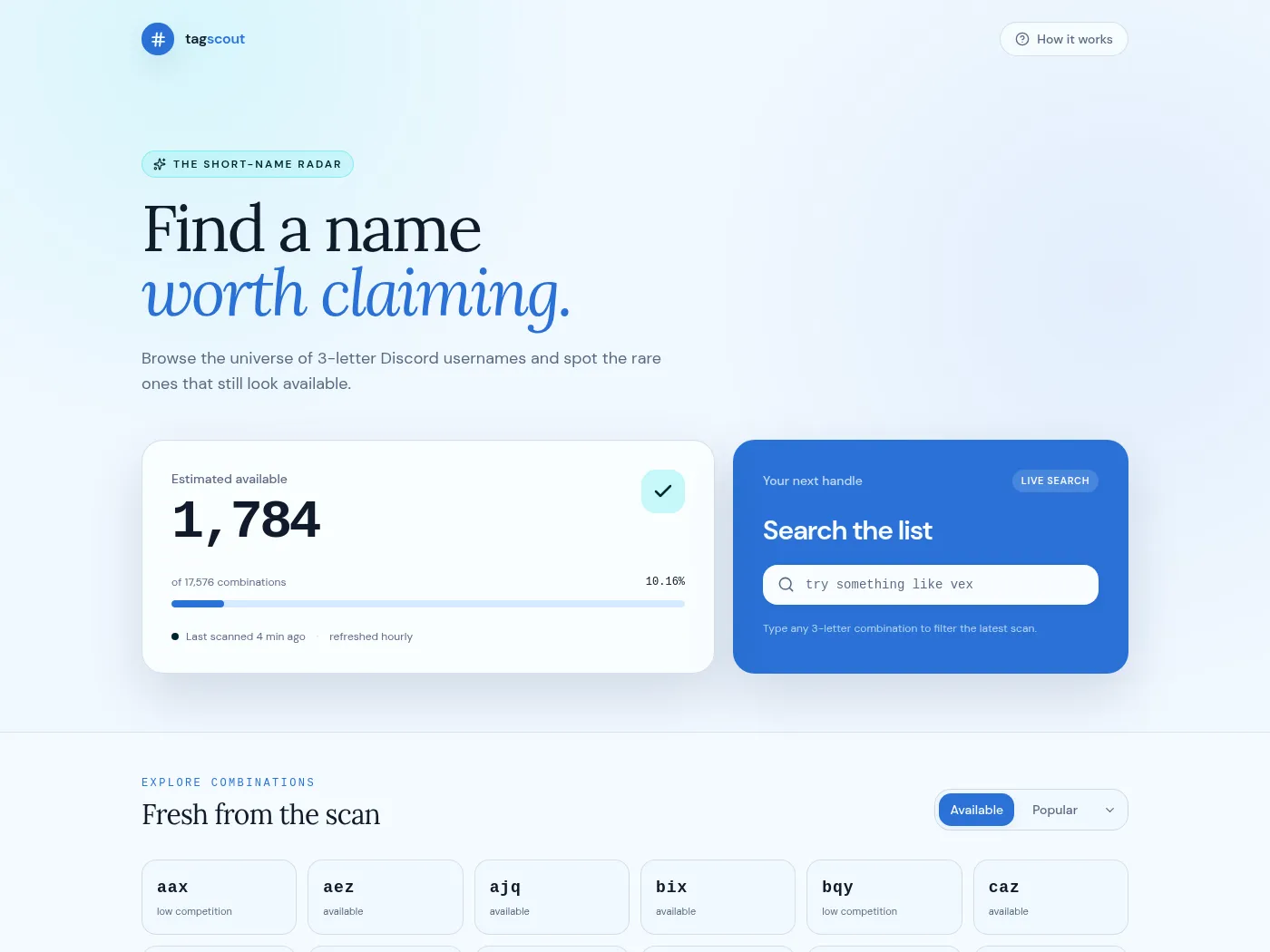 Discord Tag Checker