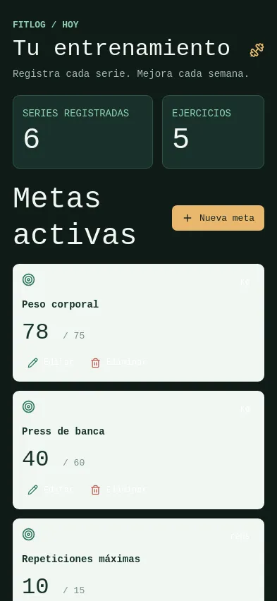 FitLog Móvil
