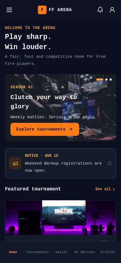 Free Fire Tourney Foundation
