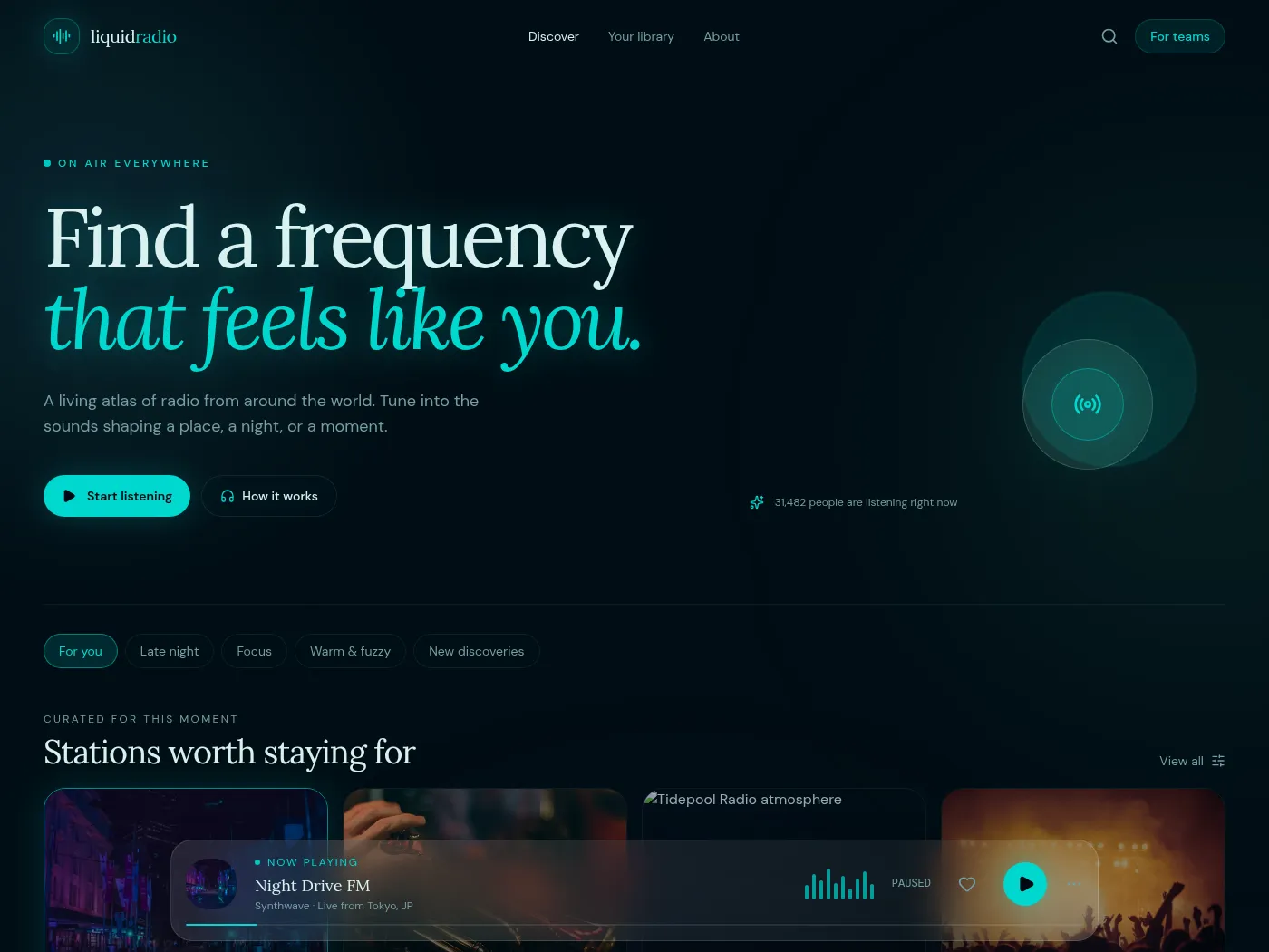 Liquid Glass Radio