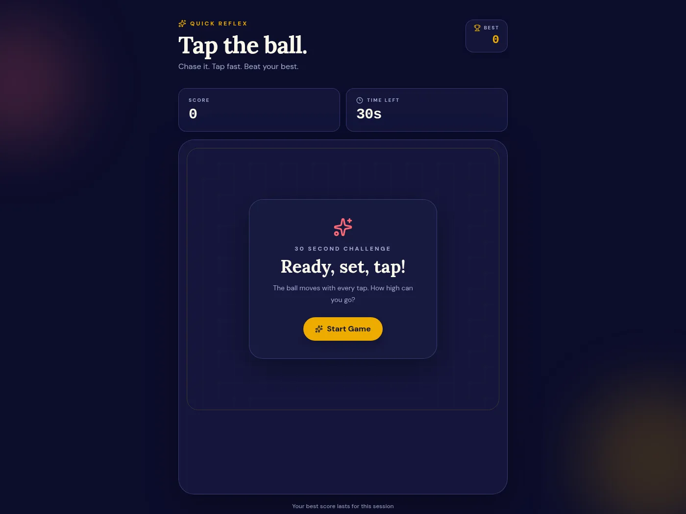 Tap the Ball Game
