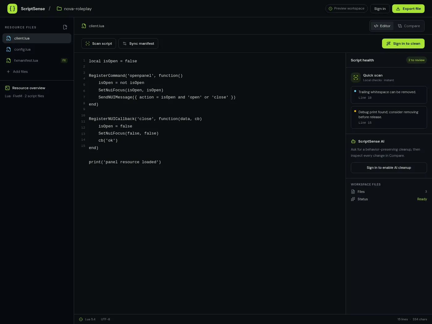 ScriptSense AI Suite