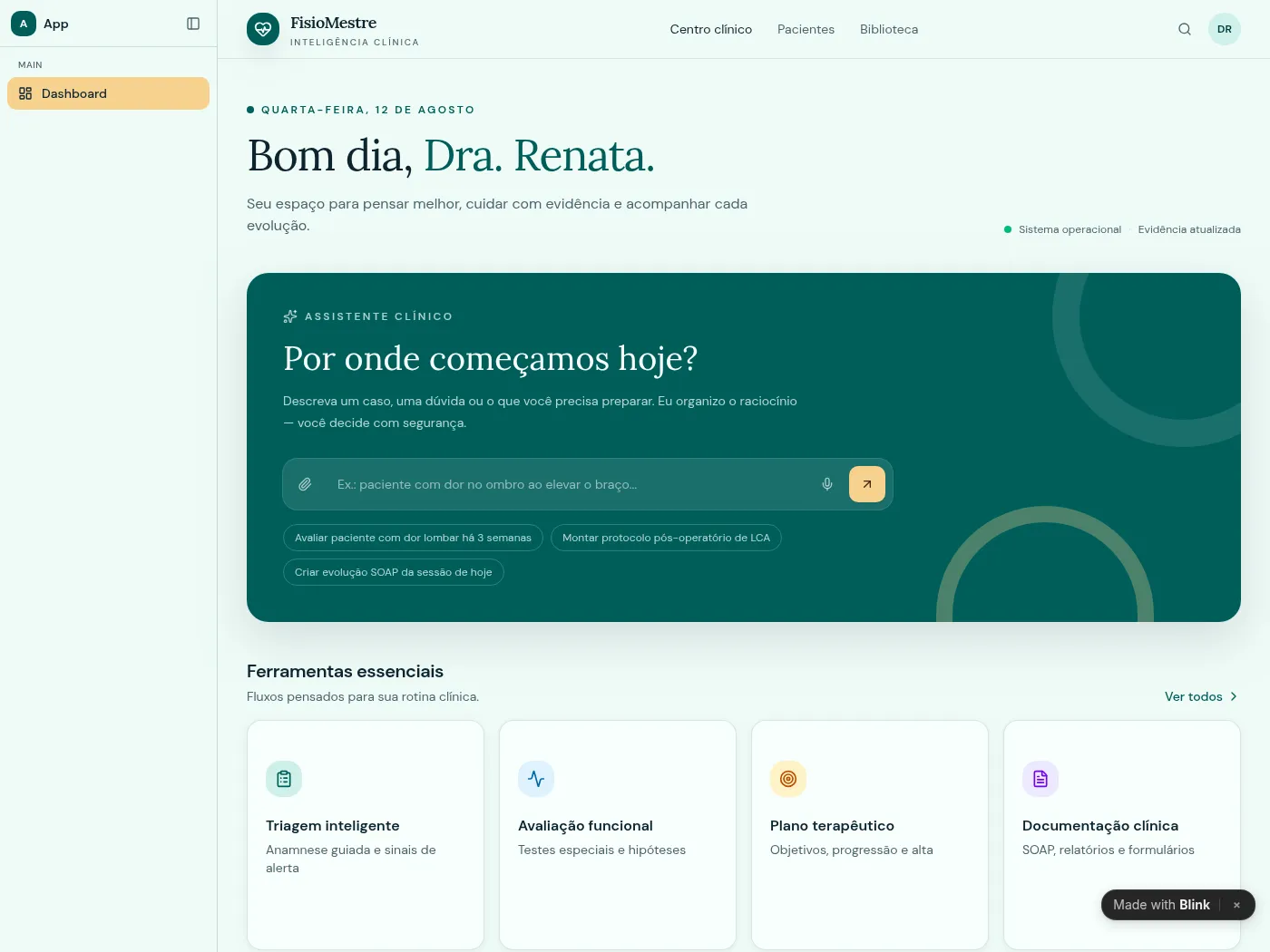 Prompt Mestre Pro Fisio