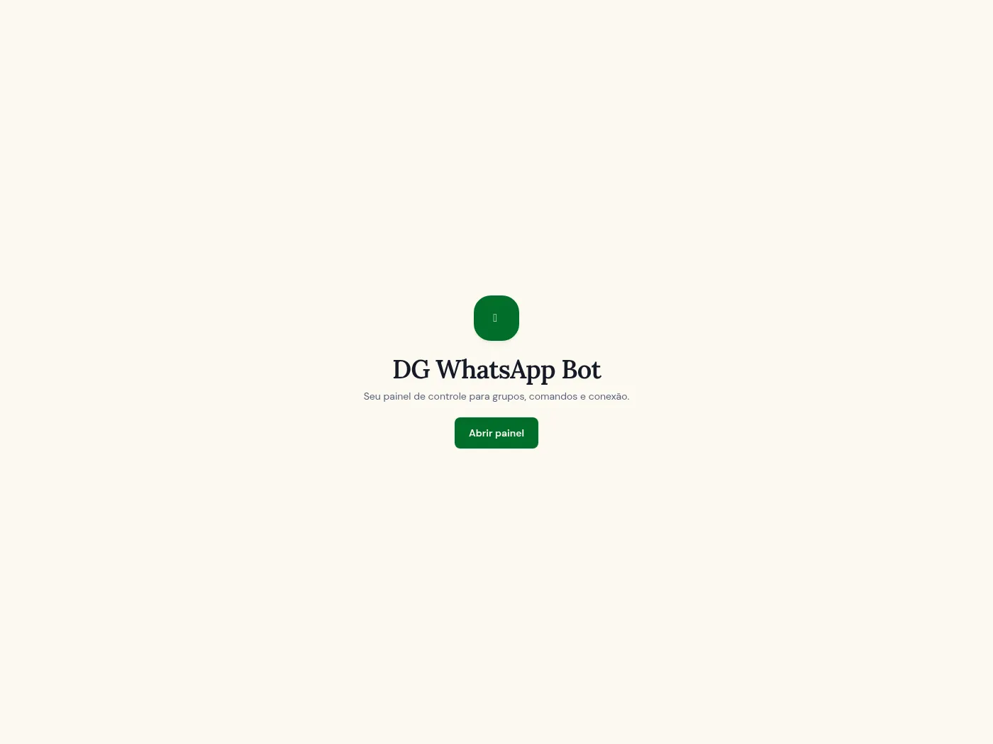 DG WhatsApp Bot Panel