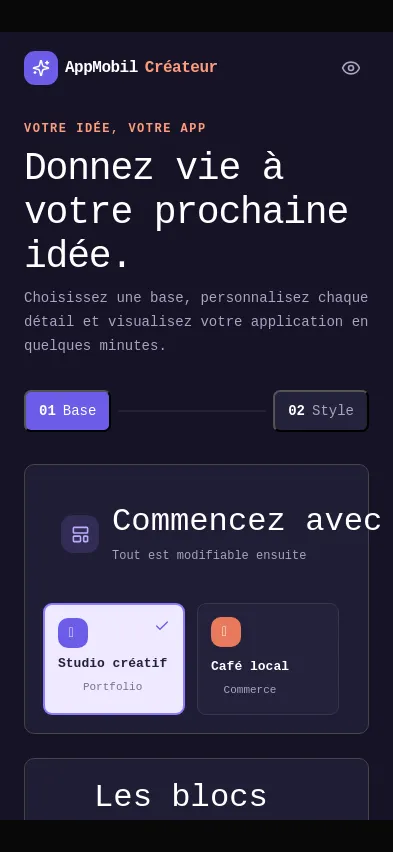 AppMobil Créateur