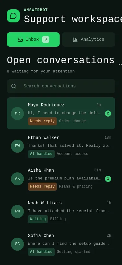 WhatsApp AI AnswerBot