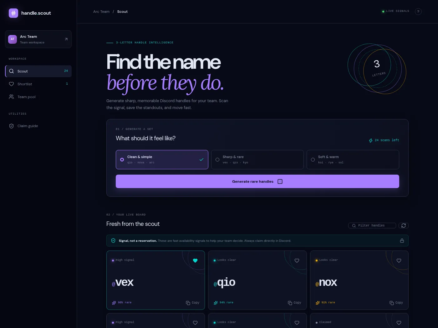 Discord Handle Finder