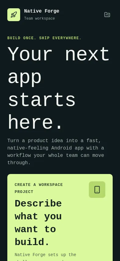 Capacitor Native Builder
