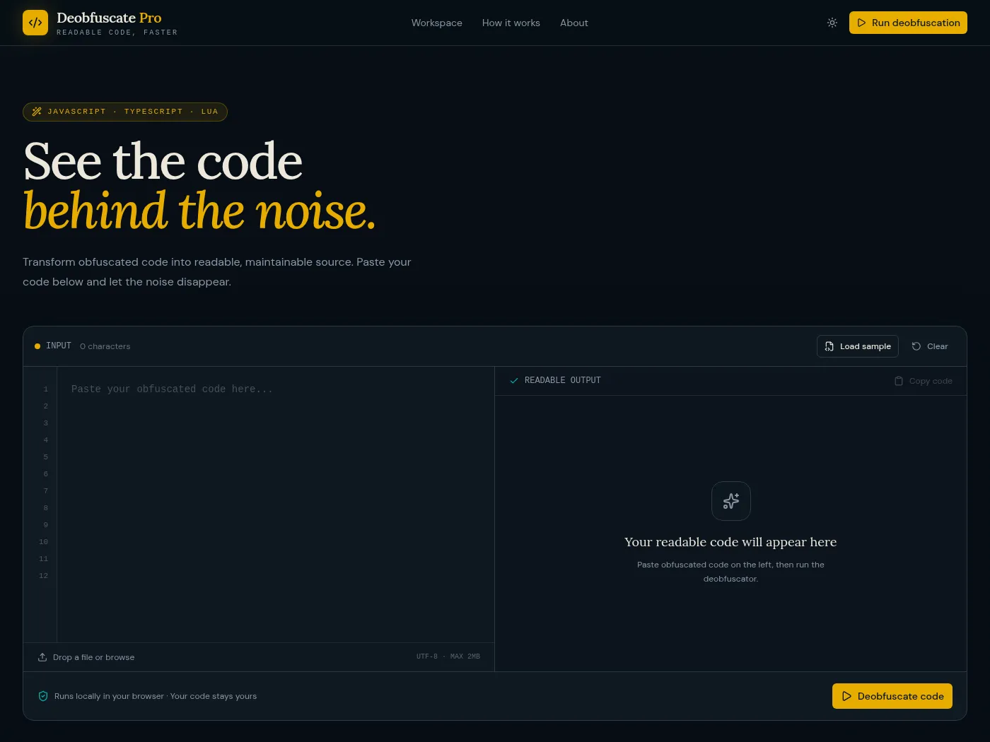 Deobfuscate Pro