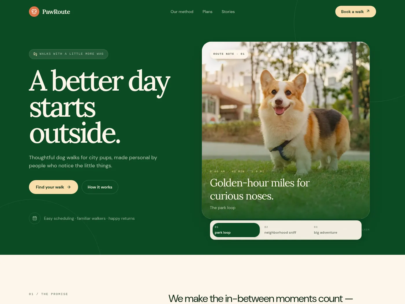 PawRoute Landing Page