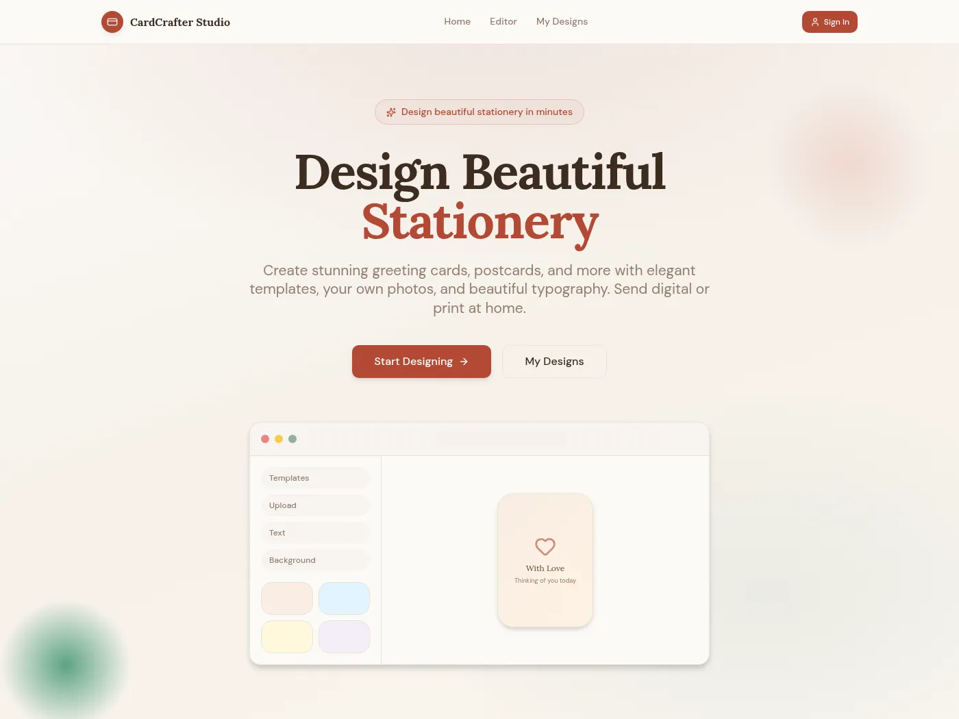 CardCrafter Studio