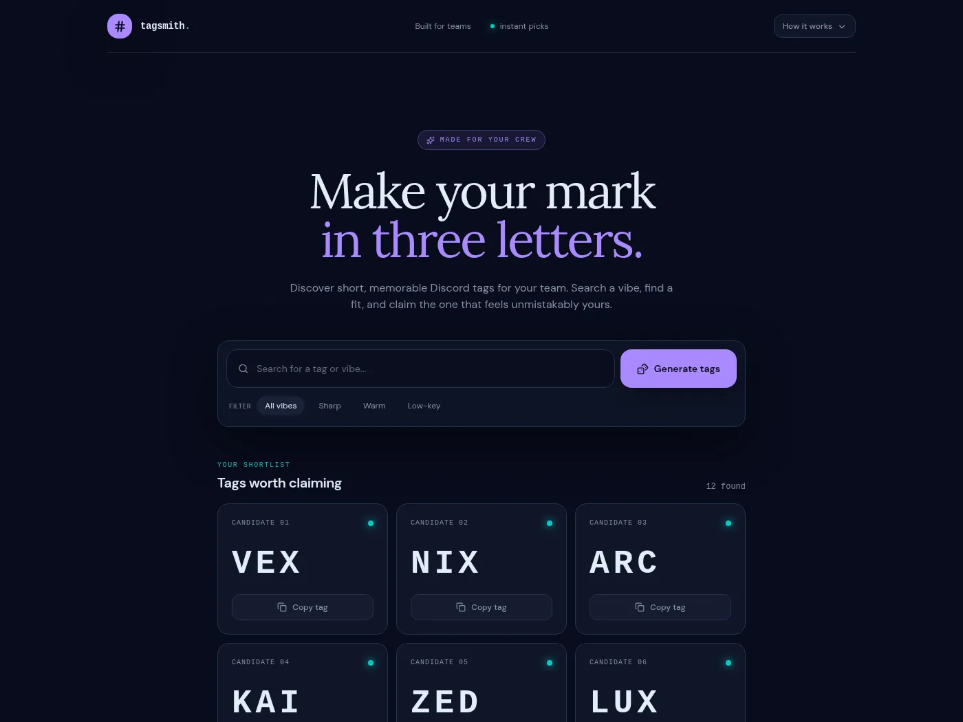 Discord Tag Finder