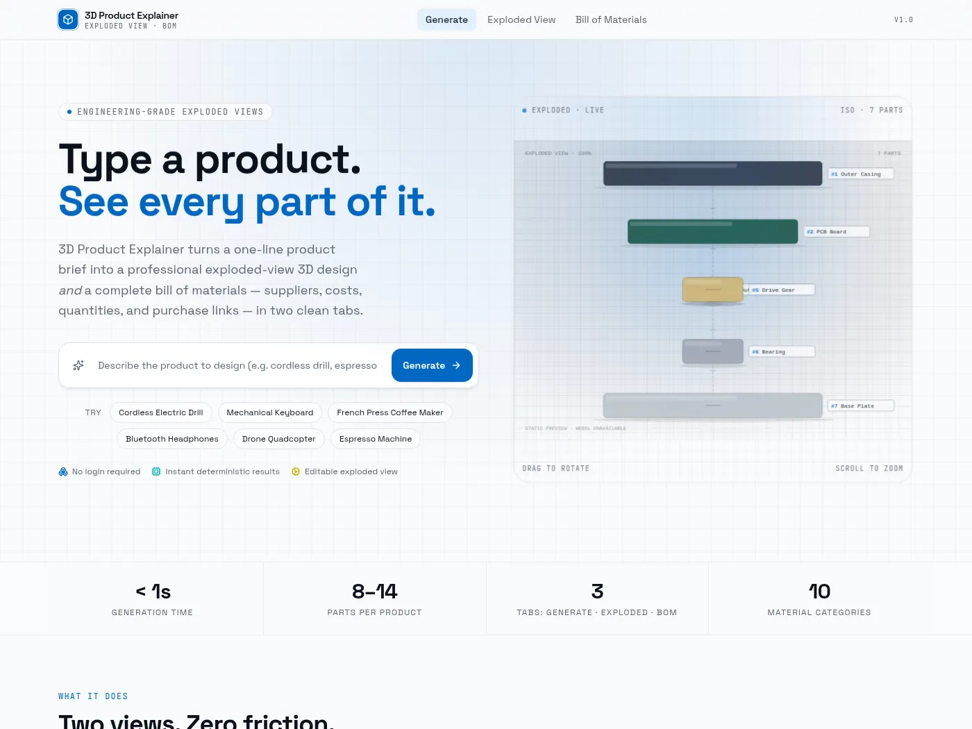 3D Product Explainer