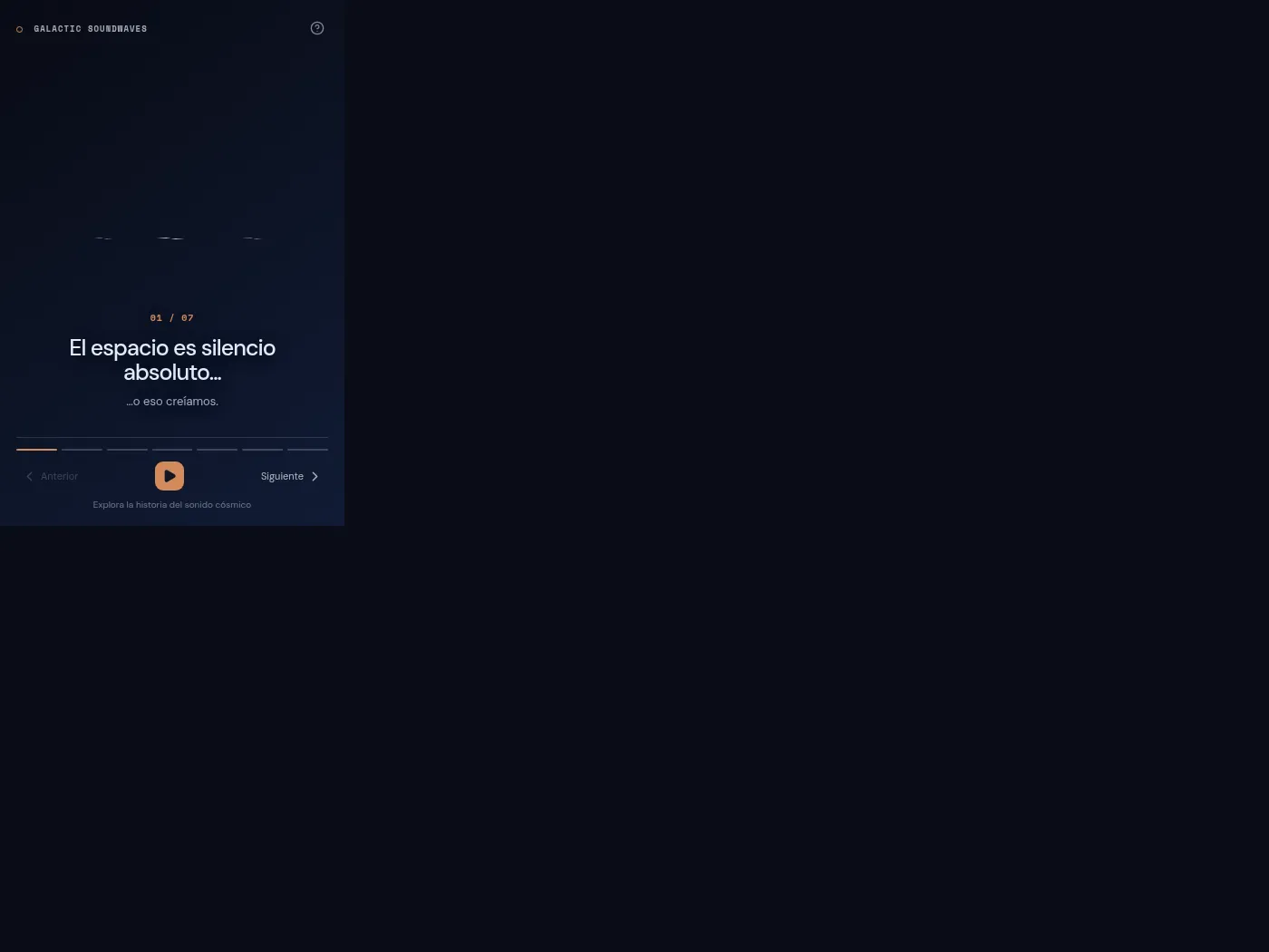 Galactic Soundwaves Story