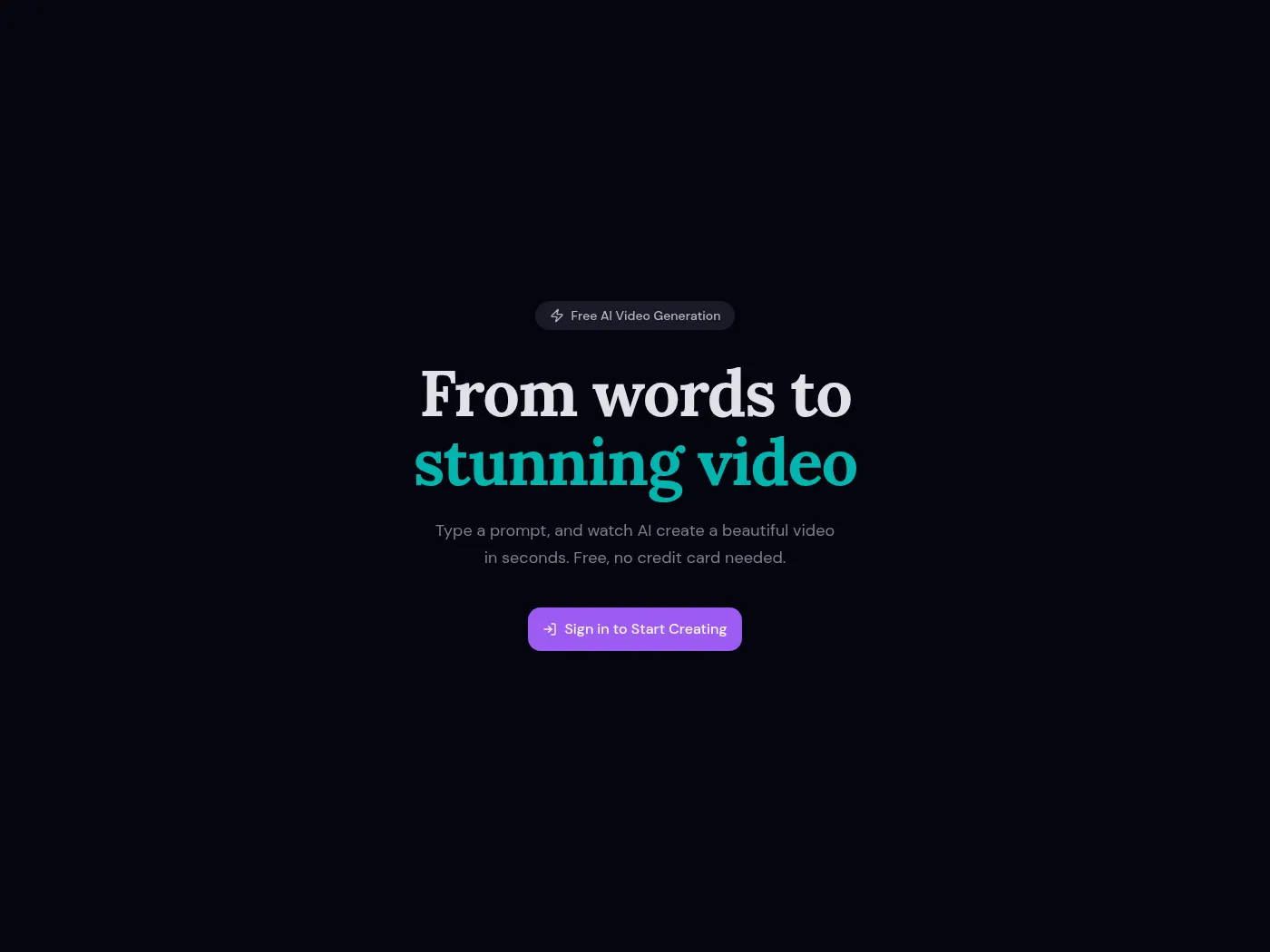 Prompt2Video Free