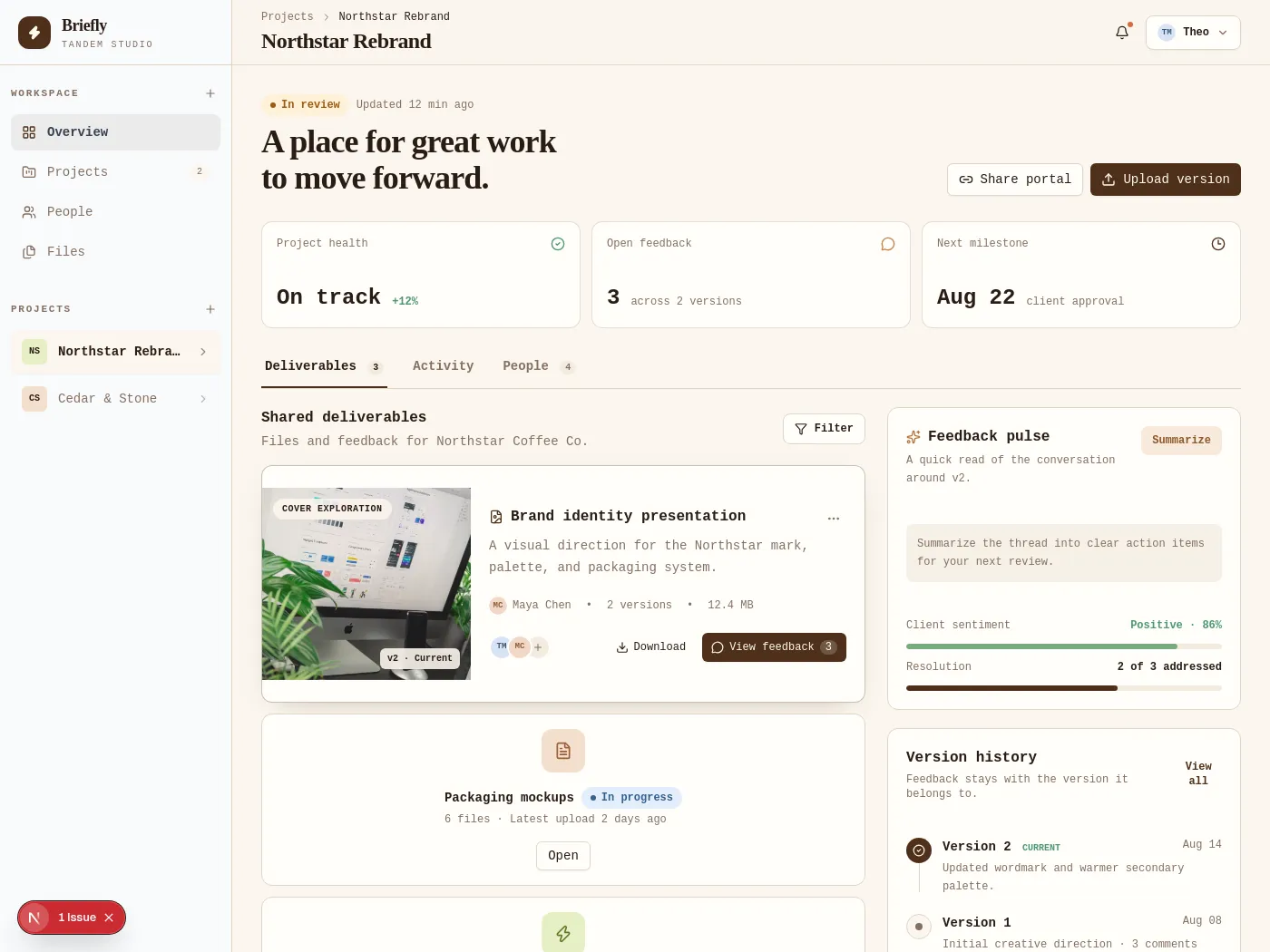 Briefly Client Portal