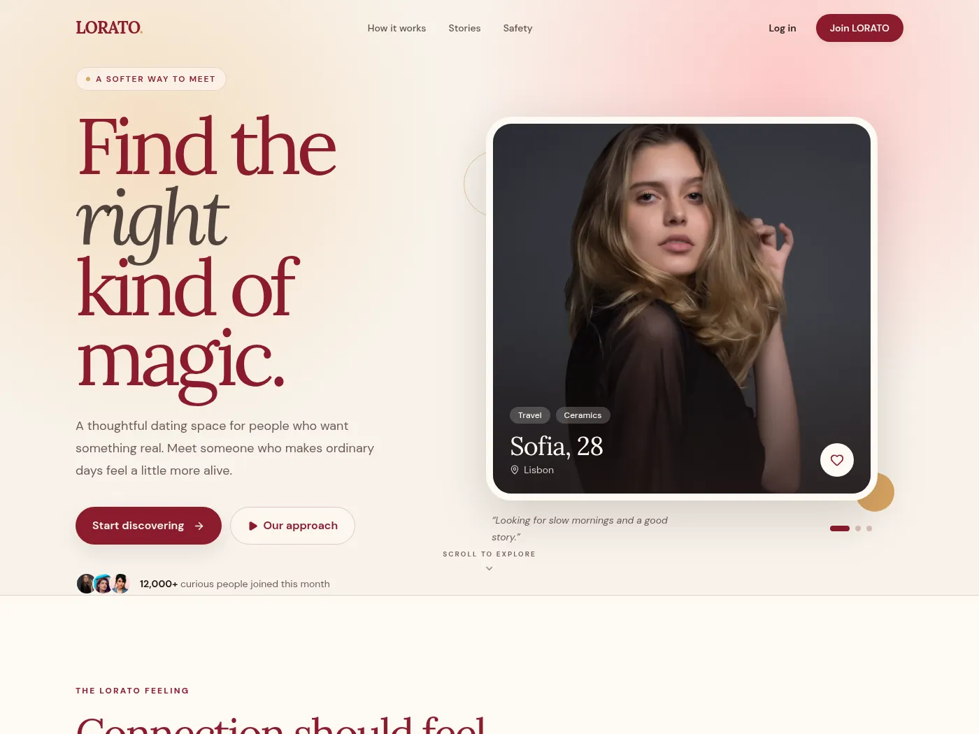 LORATO Dating Website