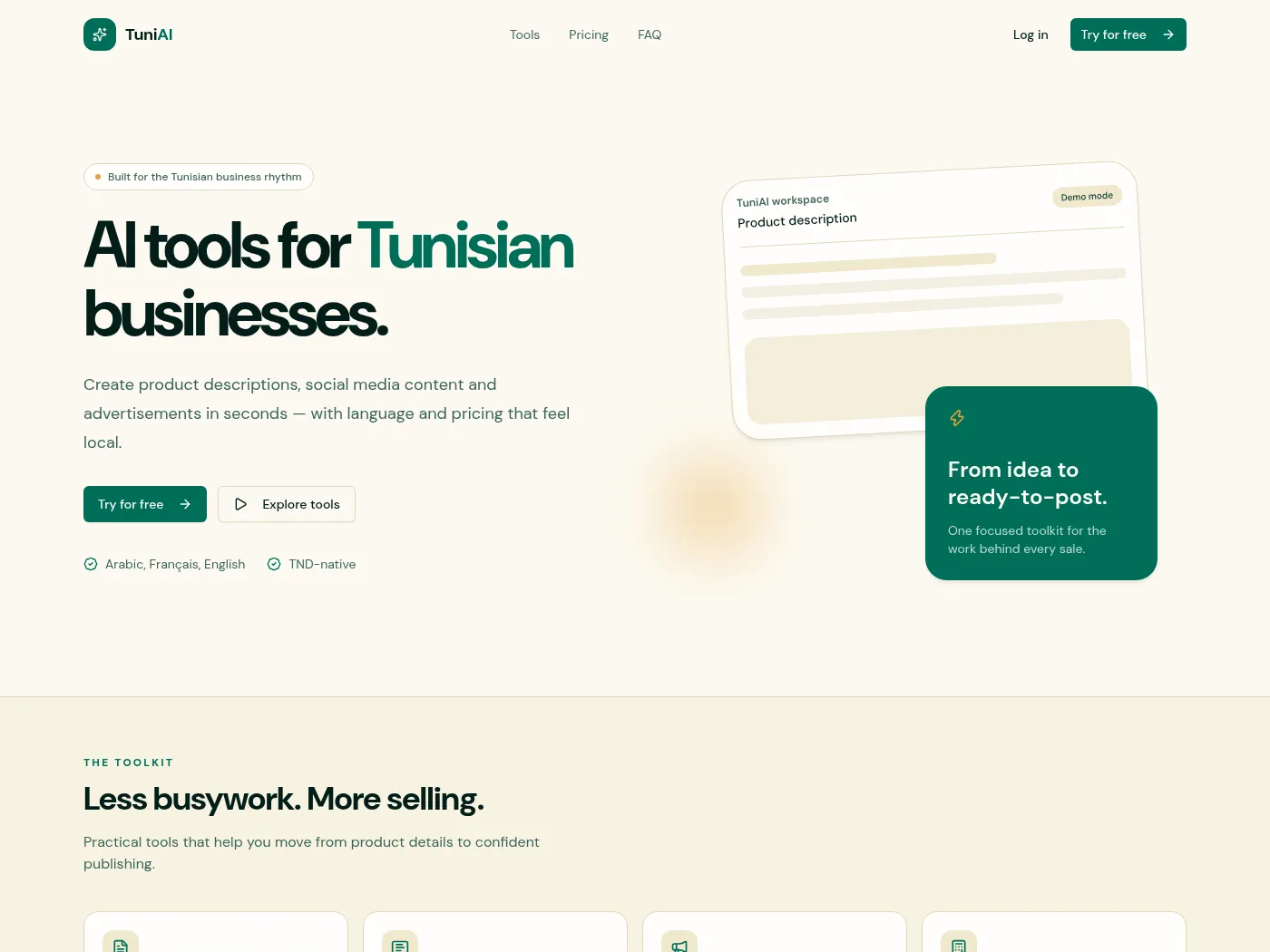 TuniAI SaaS Toolkit