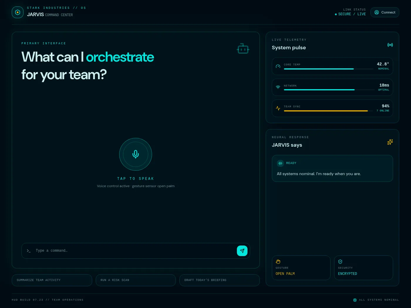 Jarvis HUD Suite