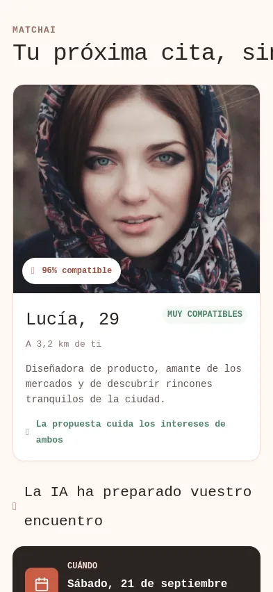 MatchAI Encuentros Reales