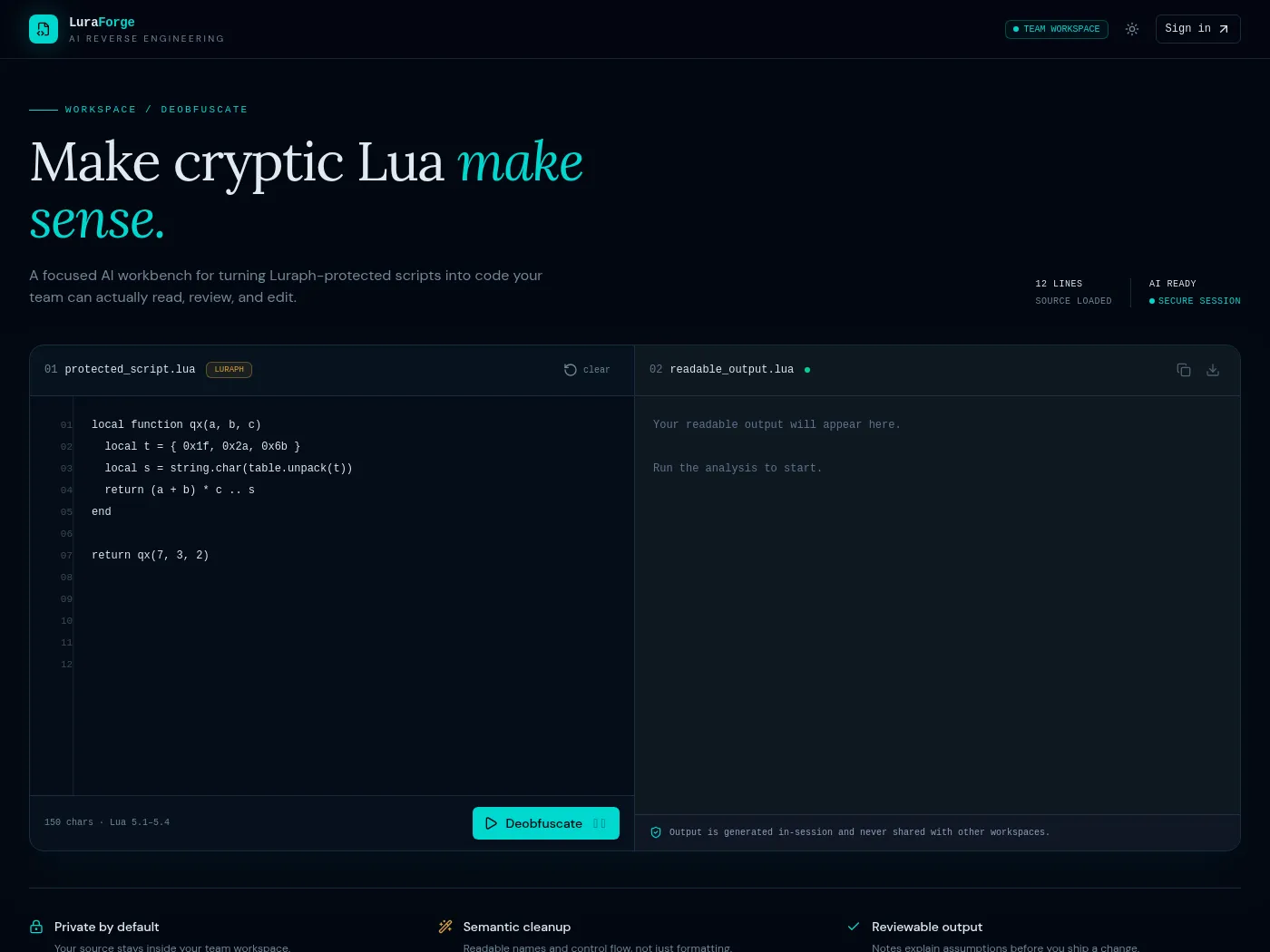 Luraph Deobfuscator AI