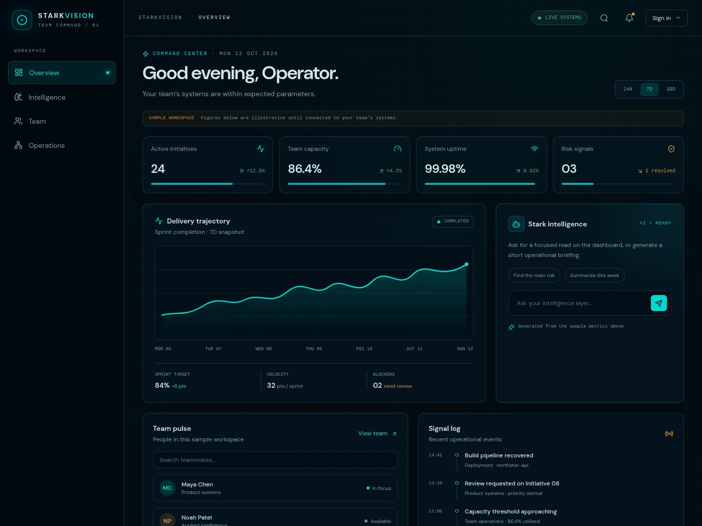 StarkVision Dashboard