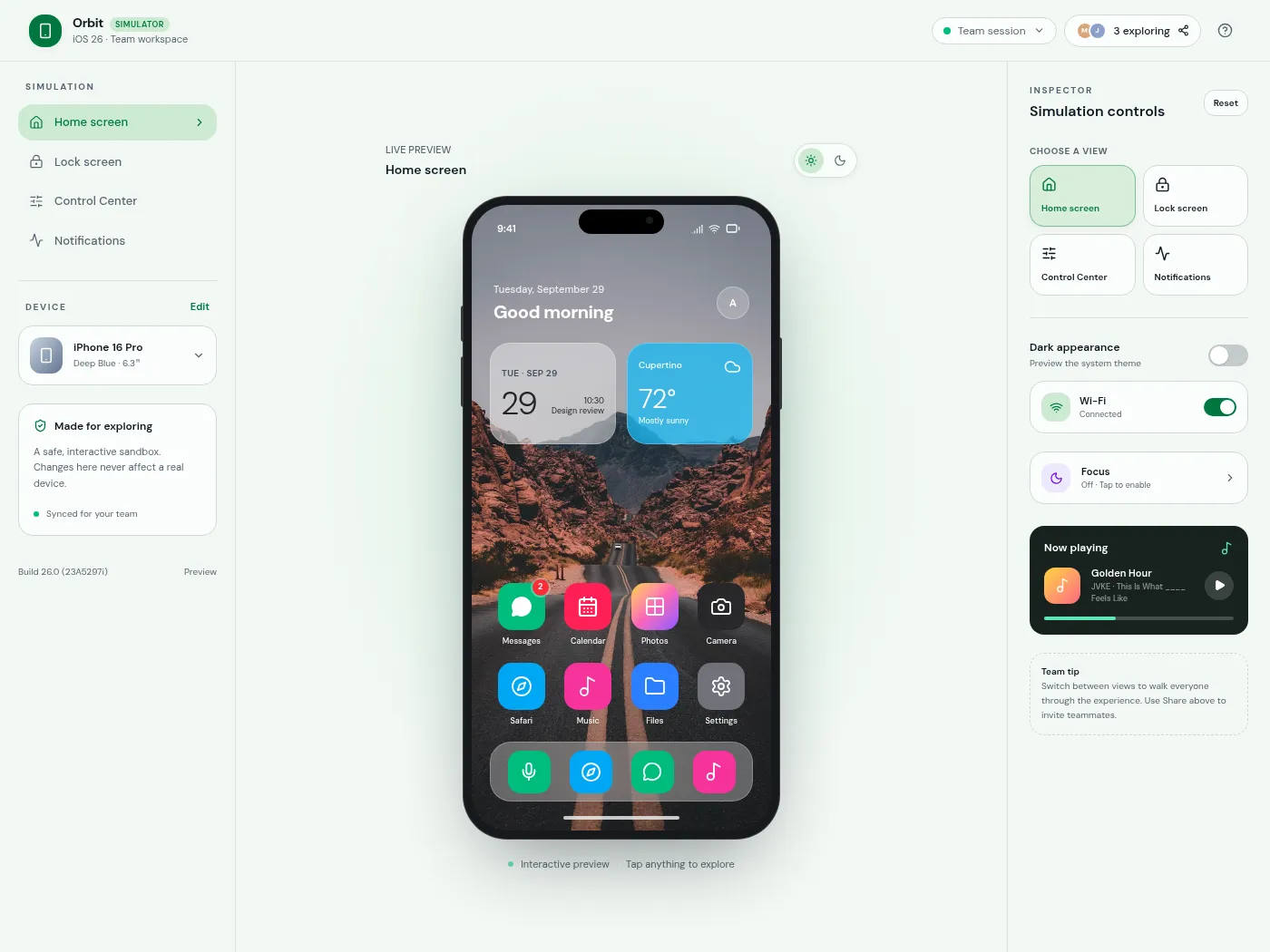 iOS 26 Simulator