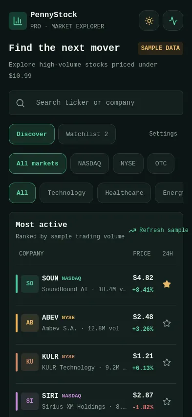 PennyStock Pro Mobile