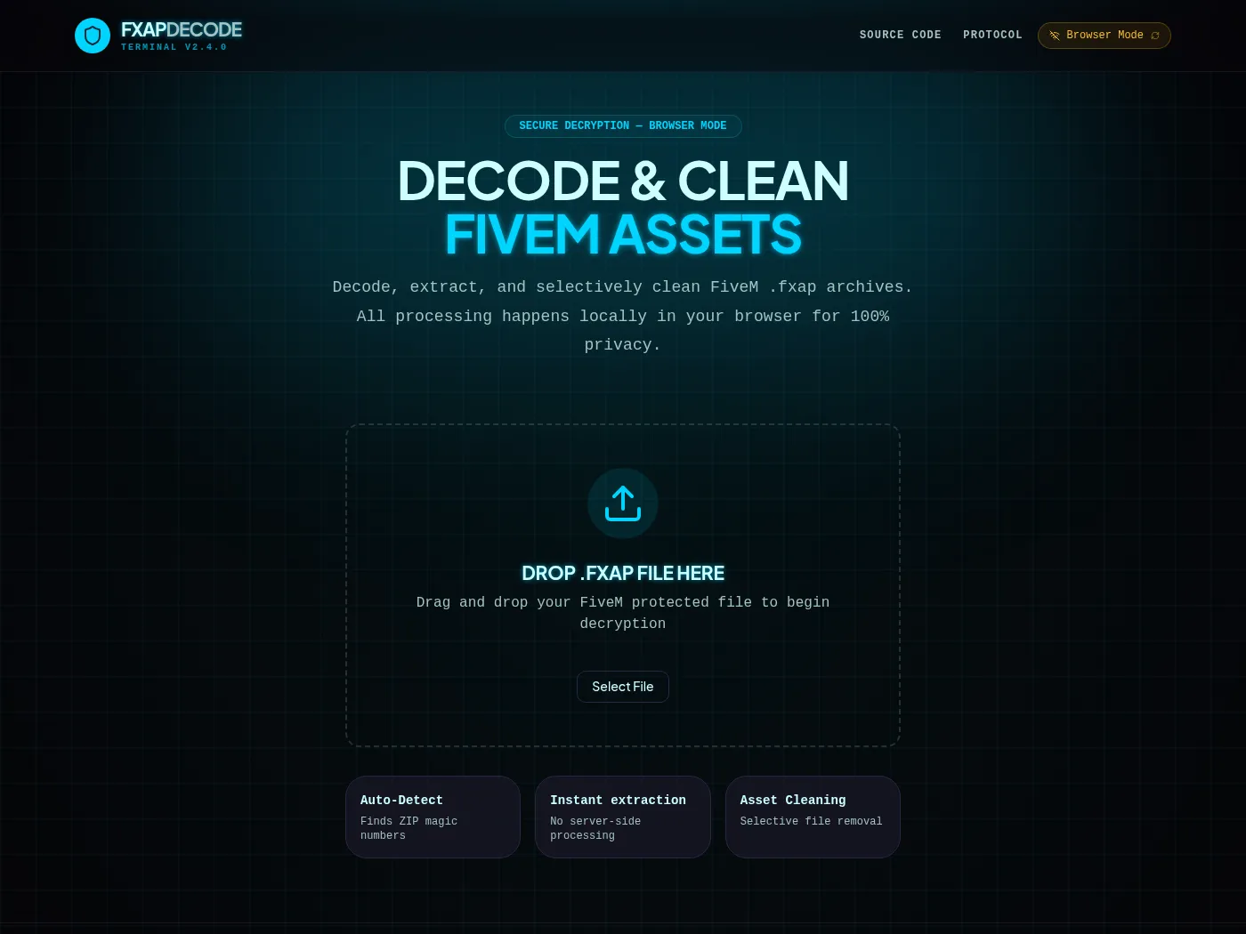 FXAP Decode & Clean Tool