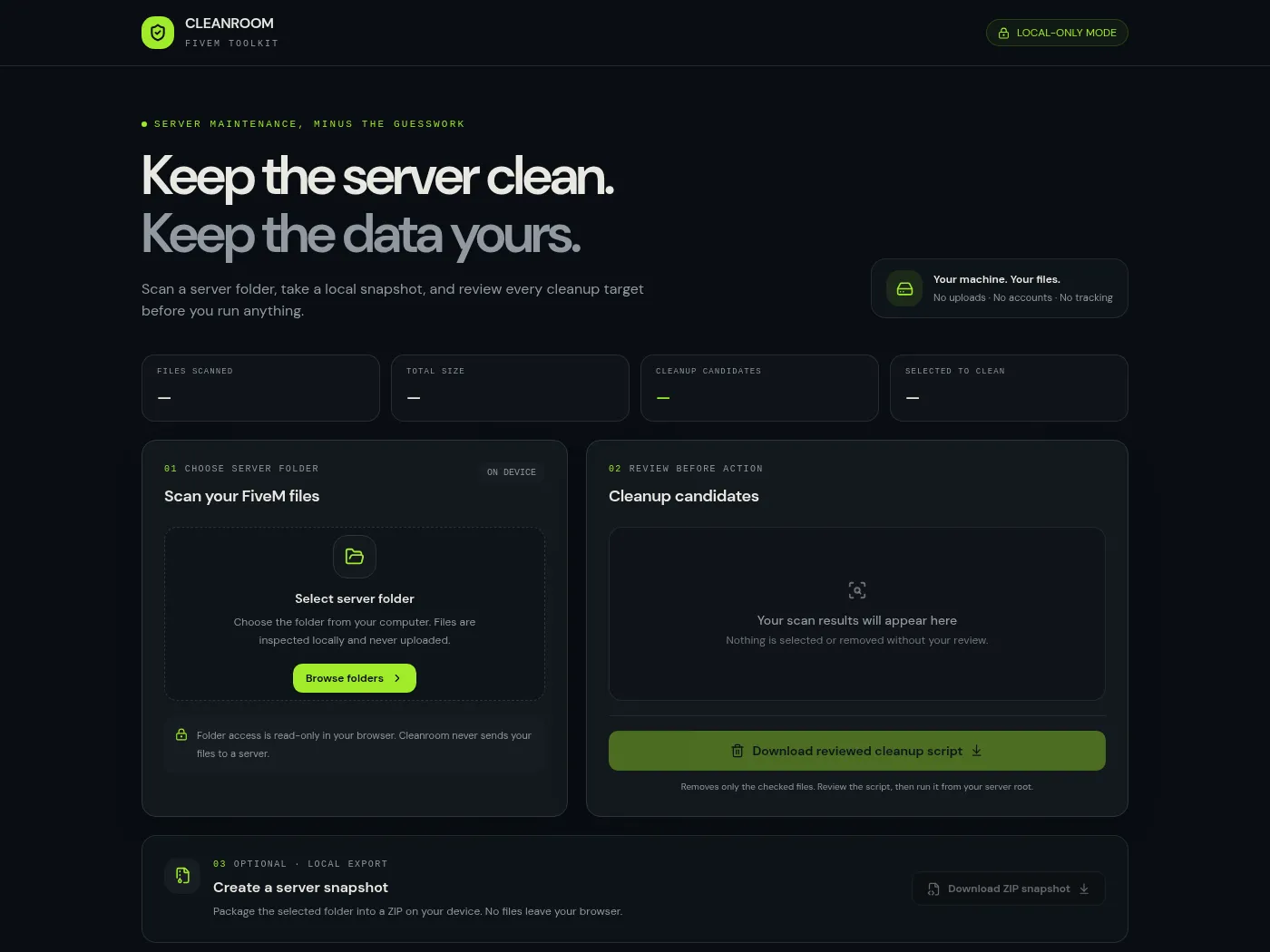 FiveM Server Cleaner